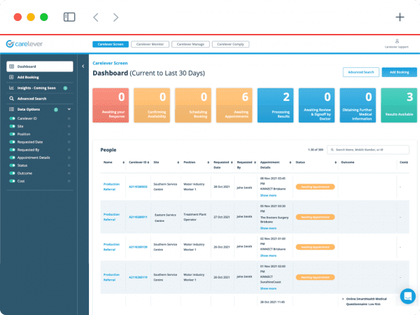 Carelever Screen | Pre-Employment Assessment Module
