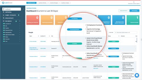 Carelever Screen | Pre-Employment Assessment Module