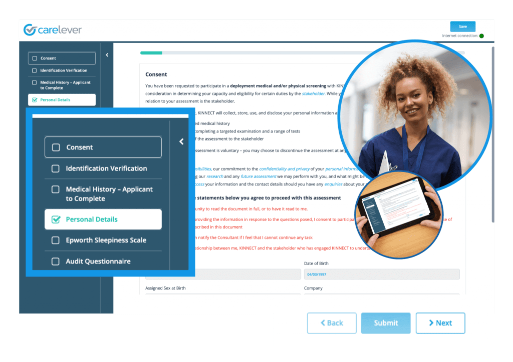 Carelever Forms | KINNECT