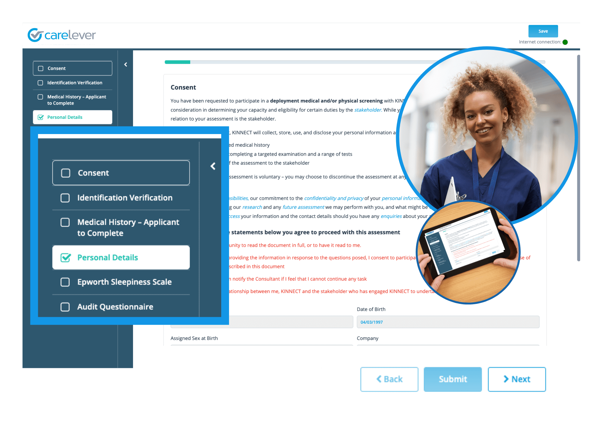 Carelever Forms | KINNECT